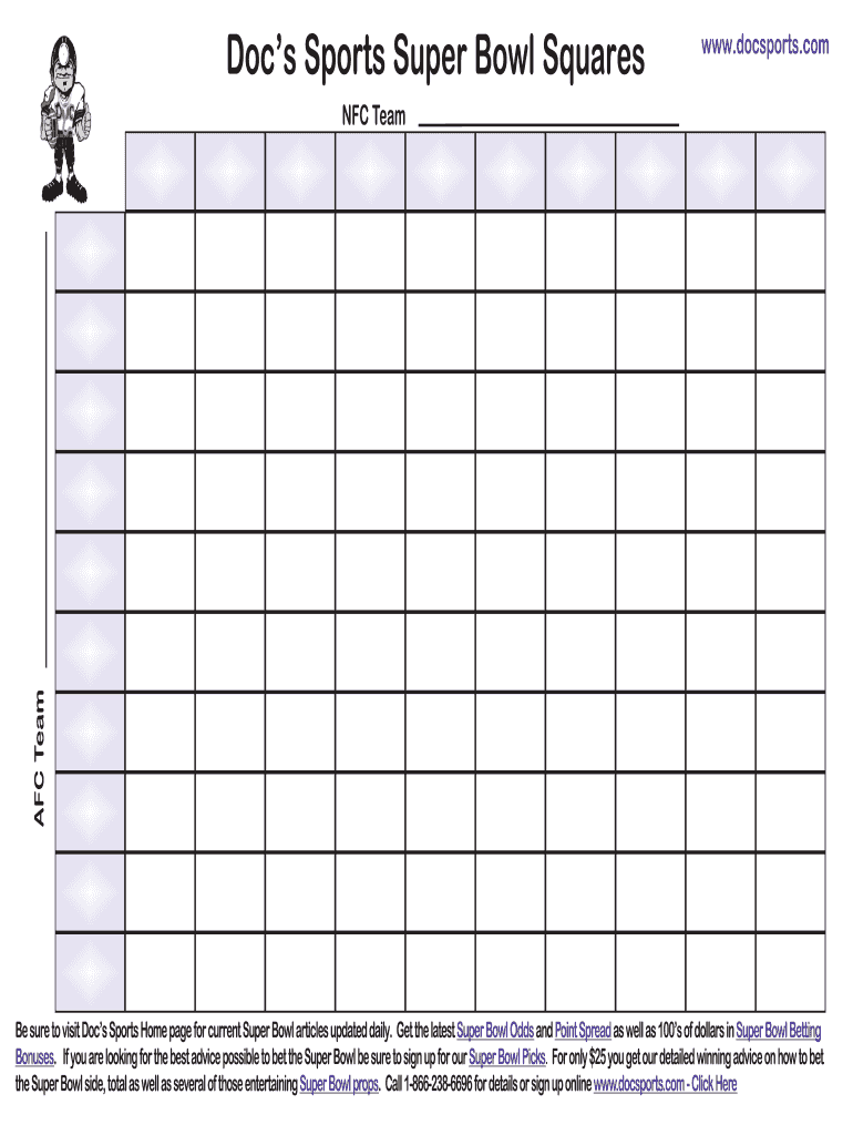 Free Football Pool Squares Template PRINTABLE TEMPLATES