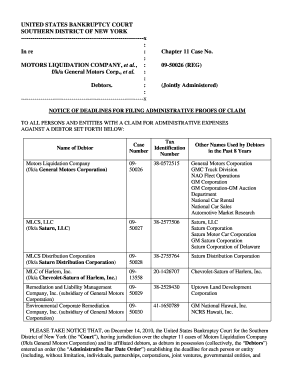 Fillable Online APS Notice re Admin Bar Date v2.doc Fax Email Print ...