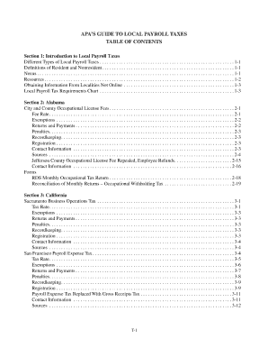 Fillable Online info americanpayroll Apa's guide to local payroll taxes ...