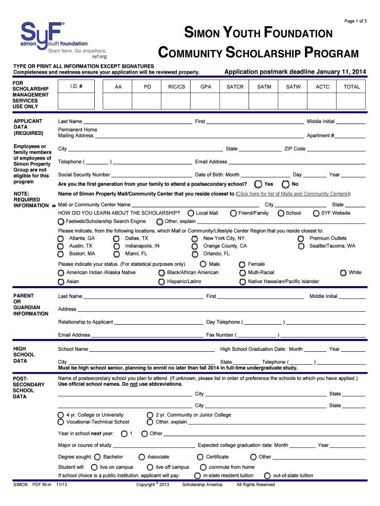 Fillable Online syf SIMON_app-fillin-enabled - Simon Youth Foundation ...