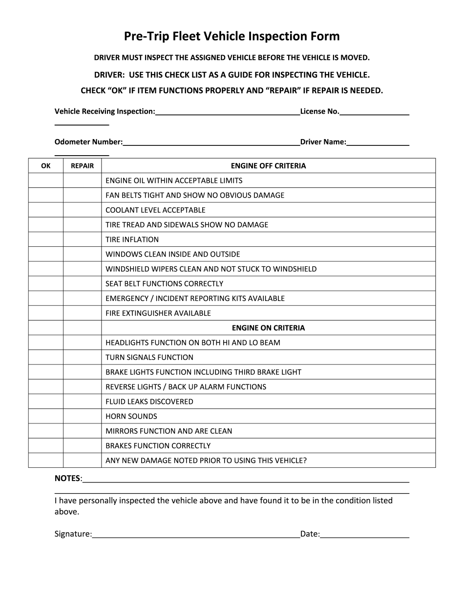Download Printable Truck Pre Trip Inspection Form PDF Electronically download-printable-truck-pre-trip-inspection-form-pdf-electronically