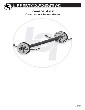 Lippert Axle Manual - Fill Online, Printable, Fillable, Blank | pdfFiller