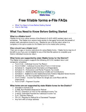 Fillable Online Free fillable forms e-File FAQs - otr Fax Email Print ...