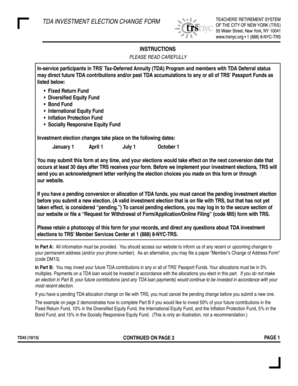 Tda Form - Fill Online, Printable, Fillable, Blank | pdfFiller