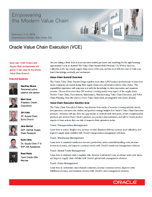 Fillable Online Value Chain Execution - Oracle Fax Email Print - pdfFiller
