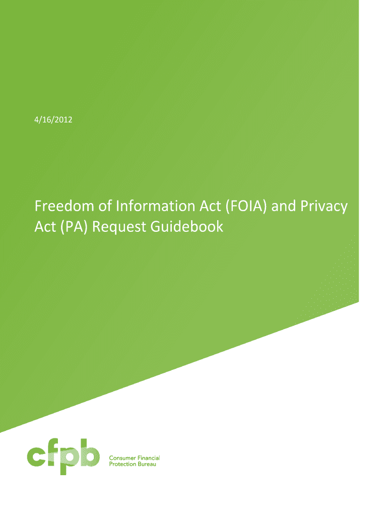 Fillable Online consumerfinance Freedom of Information Act (FOIA) and ...