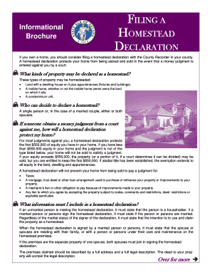 Fillable Online nvbar Filing Homestead Declaration - State Bar Of ...