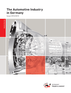 Fillable Online The Automotive Industry in Germany - iXPOS Fax Email ...