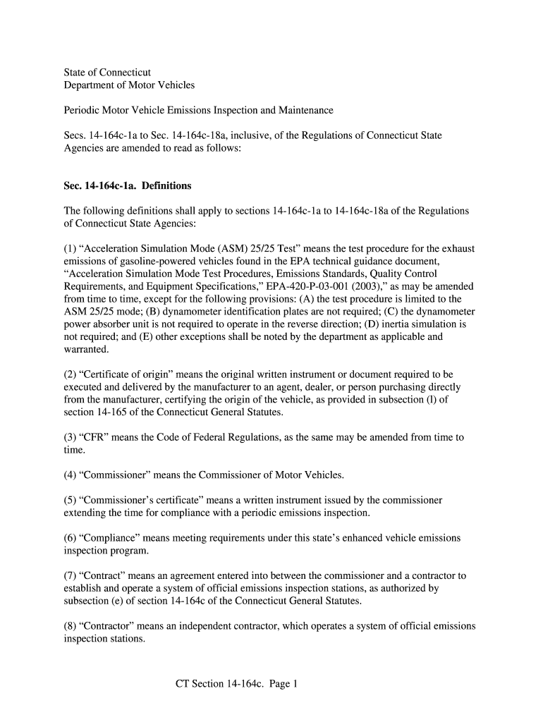 Fillable Online epa State of Connecticut Department of Motor Vehicles ...