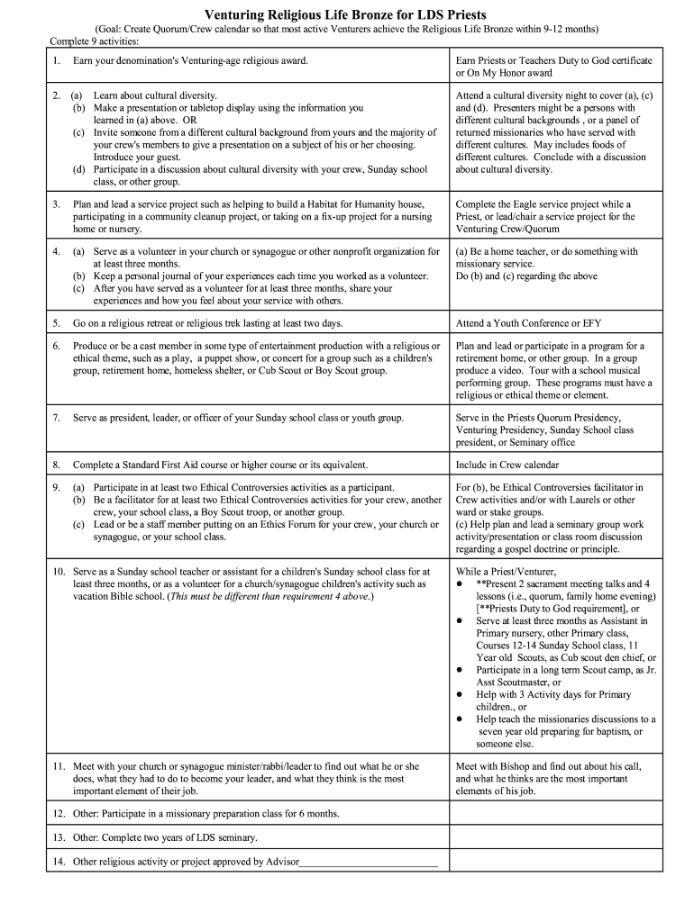 Fillable Online Scout Leader Registration - LDS BSA Relationships Fax Email Print - pdfFiller