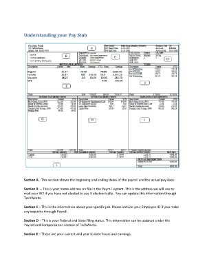 Fillable Online ohr gatech Understanding your Pay Stub - ohr gatech Fax ...