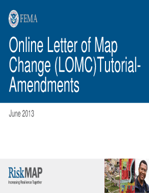 Fillable Online fema Online LOMC Tutorial for Amendments - Federal ...