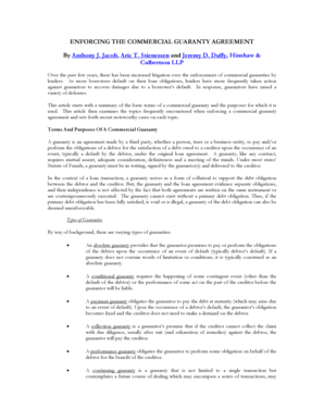 15 Printable guaranty agreement sample Forms and Templates - Fillable ...