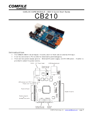 Fillable Online CB210 Quick Start Guide - Cubloc Fax Email Print - pdfFiller