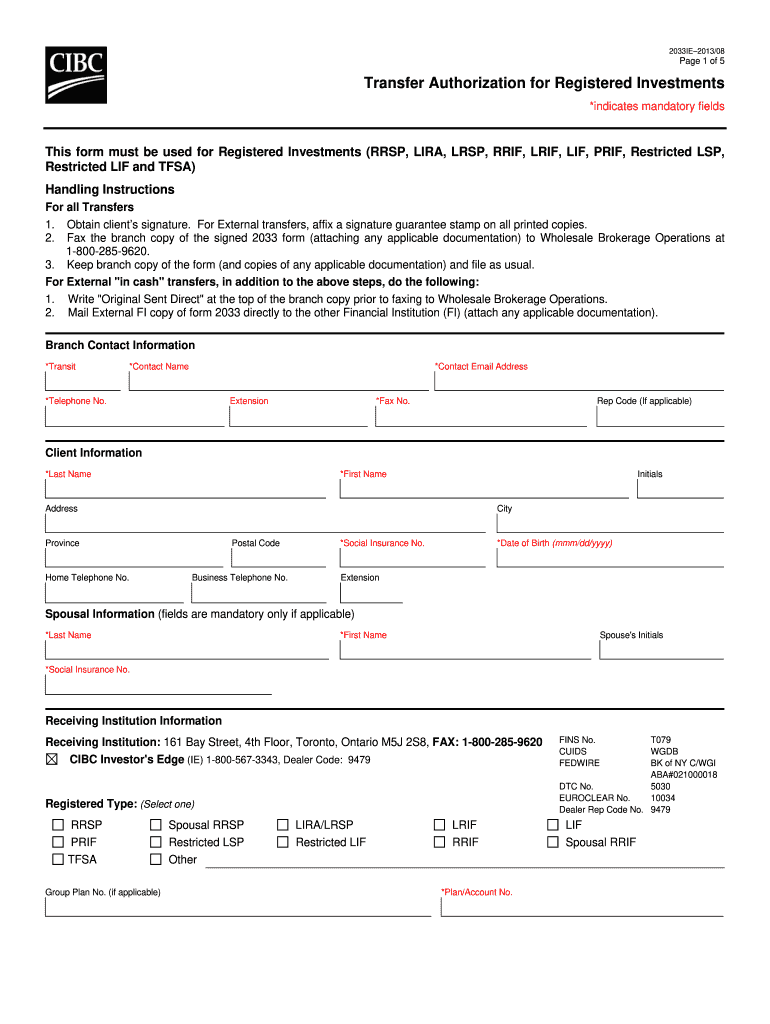 Cibc Pre Authorized Debit Form Pdf Fill Out Sign Online DocHub