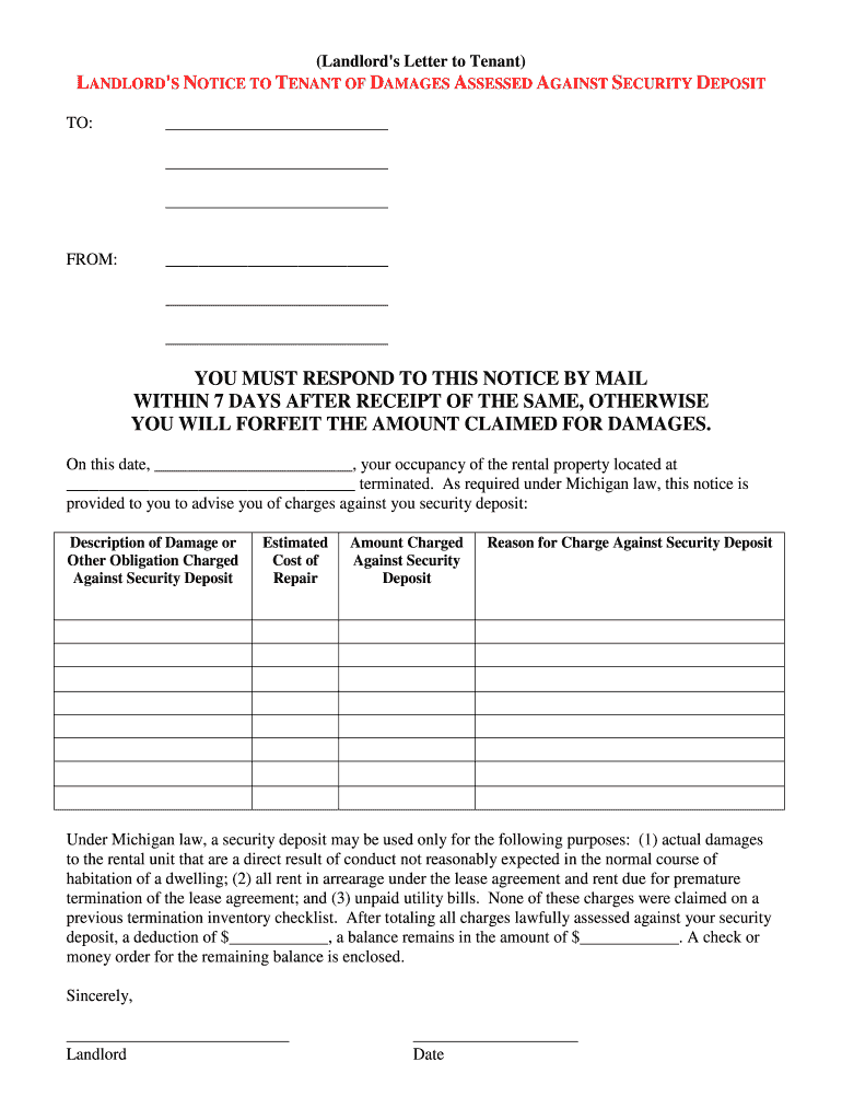 Sample Letter From Landlord To Tenant Giving Notice The Document Template