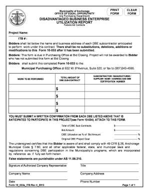 Fillable Online muni New DBE Contract Forms Rollout Fax Email Print ...