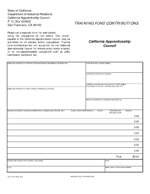 Fillable Online bca lacity cac why seperate form for each jobsite Fax ...