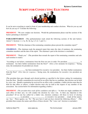 Election Script Pdf - Fill Online, Printable, Fillable, Blank | pdfFiller