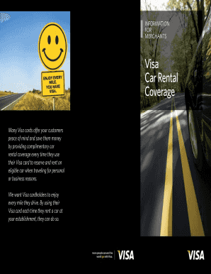 Fillable Online PDF Visa Car Rental Coverage Fax Email Print - pdfFiller
