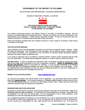 Fillable Online Elevator Maintenance New License Instructions Fax Email ...