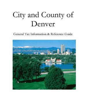 Fillable Online denvergov Denver Taxation Guide.pdf - City and County ...