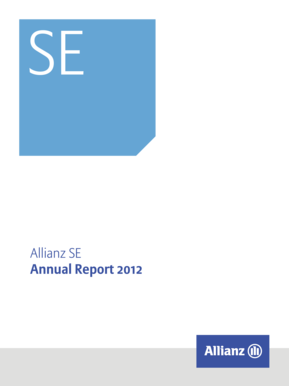 Fillable Online Allianz SE Annual Report 2012 (PDF) Fax Email Print ...