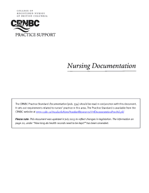 Fillable Online crnbc Nursing Documentation - College of Registered ...