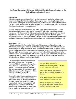 Fillable Online Effective KSA Writing - National Park Service Fax Email ...