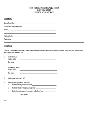 Fillable Online ncbfs NORTH CAROLINA BOARD OF MORTUARY SCIENCE - NCBFS Fax Email Print - pdfFiller