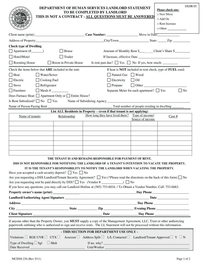 Free Printable Landlord Statement Printable Templates