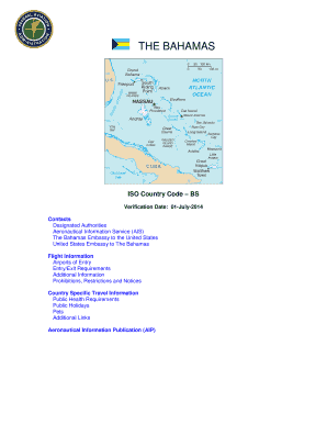 Fillable Online faa ISO Country Code BS - faa Fax Email Print - pdfFiller