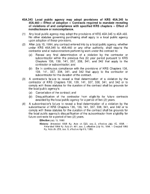 Fillable Online lrc ky KRS 45A.343 - lrc ky Fax Email Print - pdfFiller