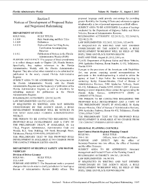 Fillable Online flrules Notices - Florida Administrative Code - flrules ...