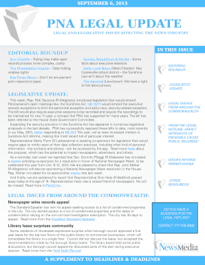 Fillable Online PNA LEGAL UPDATE Fax Email Print - pdfFiller