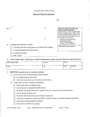 Form 470 2310 Record Check Evaluation Form - Fill Online, Printable ...