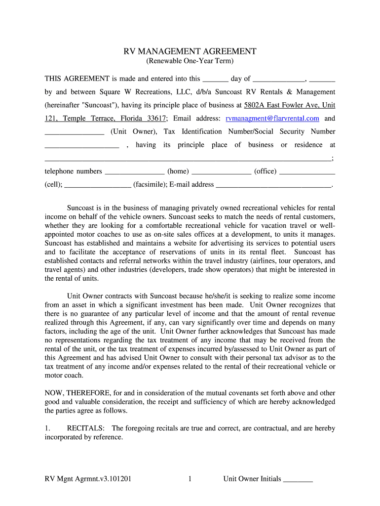 Fillable Online HERE - RV Rental Fax Email Print - pdfFiller