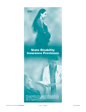 Fillable Online State Disability Insurance Provisions - Advanced ...