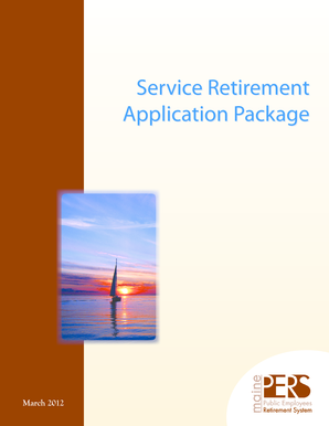 Fillable Online mainepers Service Retirement Application Package ...