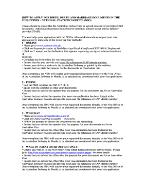 Fillable Online See, applying for NSO documents - Australian Embassy ...