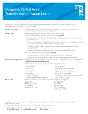 Fillable Online Outgoing Partial Asset Transfer Authorization Letter ...