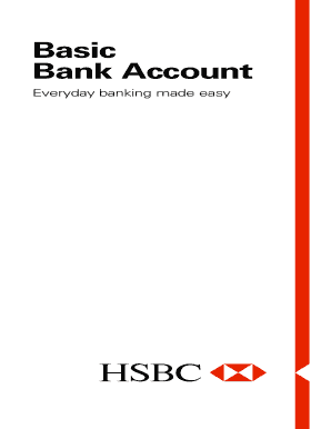 Fillable Online Basic Bank Account (PDF) - HSBC Fax Email Print - pdfFiller