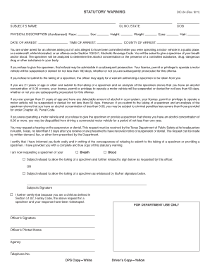 Fillable Online DL NO Fax Email Print - pdfFiller