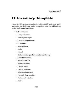 template for inventory checklist Forms - Fillable & Printable Samples ...