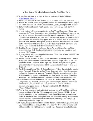 Fillable Online MyPay: Step-by-Step Login Instructions for First-Time ...