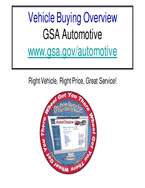 Fillable Online gsa Vehicle Buying Overview - gsa Fax Email Print ...