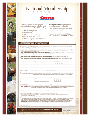 Fillable Online National Membership P r o g r a m s Join Costco as a ...