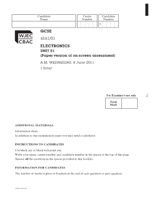 Fillable Online wjec co (Paper version of on-screen assessment) - wjec ...