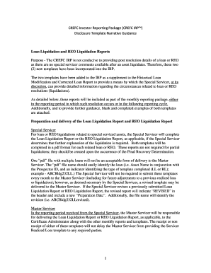 Fillable Online crefc Loan and REO Liquidation Report Guidance Fax ...