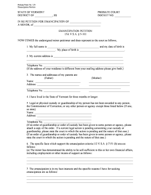 Fillable Online vermontjudiciary INSTRUCTION SHEET FOR COMPLETION OF ...